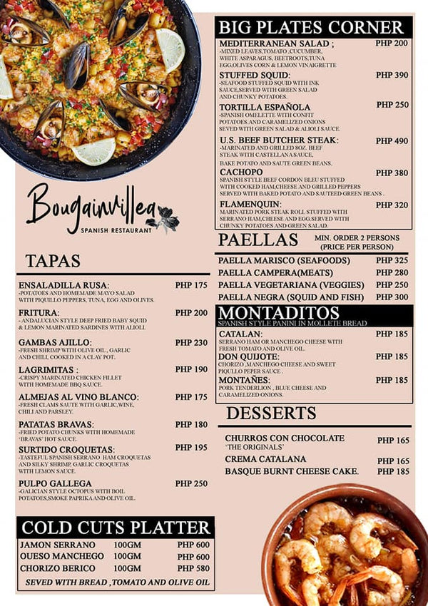 Bougainvillea Spanish Restaurant – Bohol Local